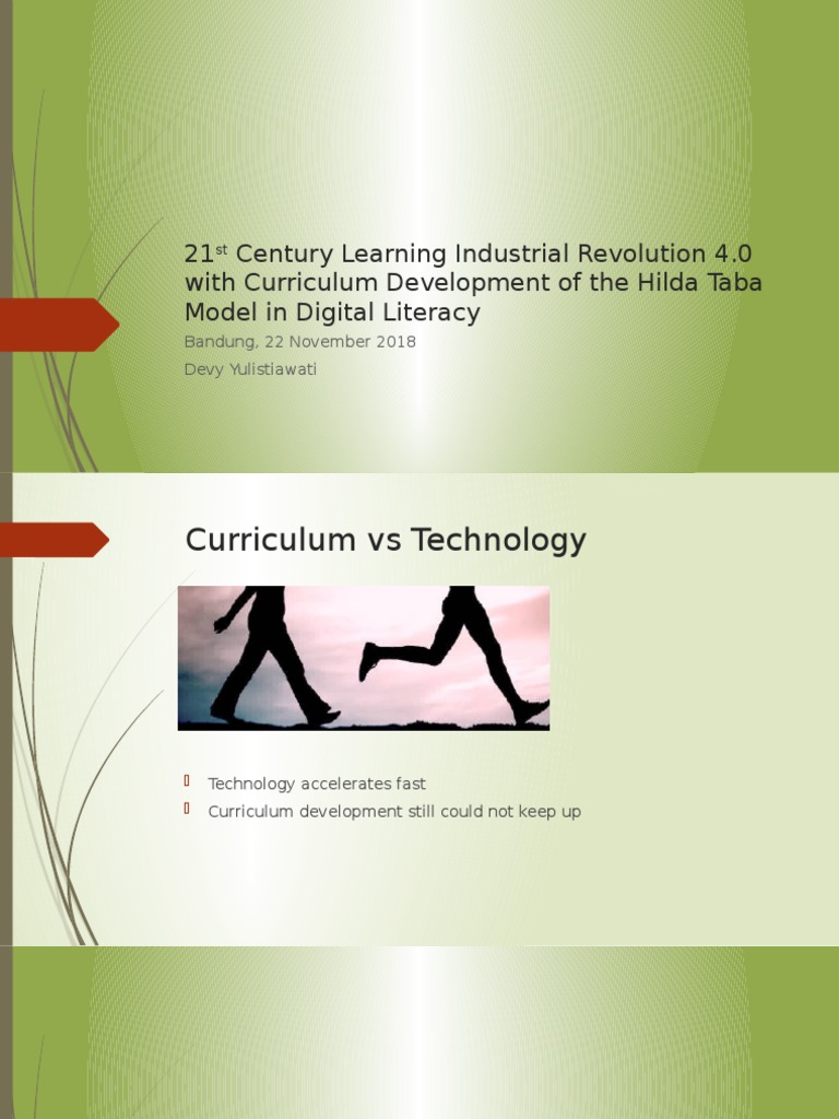 Curriculum Development of The Hilda Taba Model in Digital Literacy ...