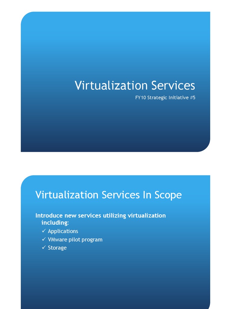 Msardell Virtualization Presentation | PDF | Virtualization | Computer Data Storage