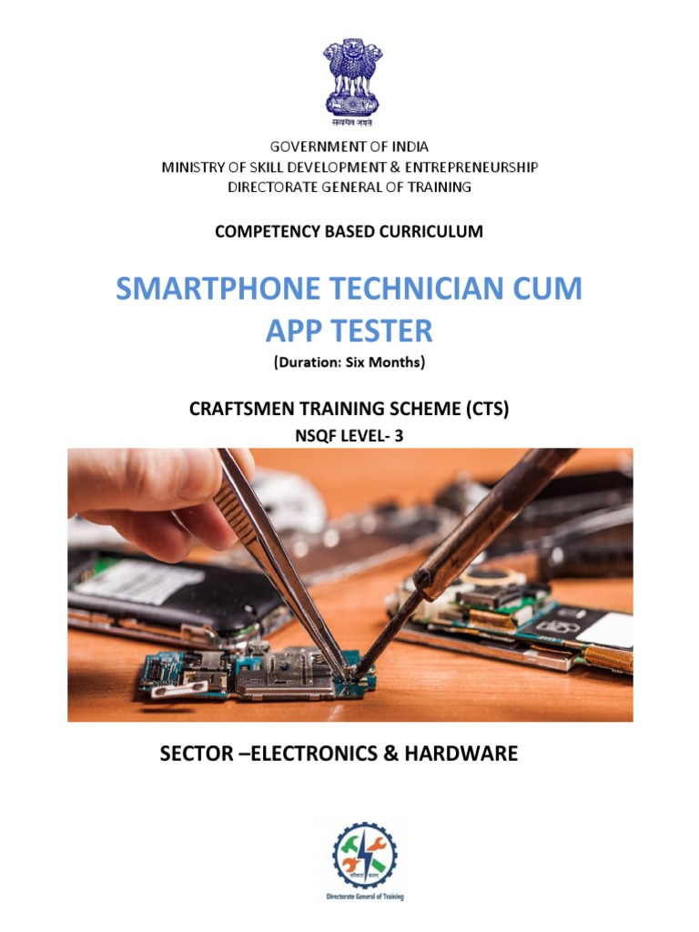 CTS Smartphone Tech Cum App Tester - CTS - NSQF-3 | PDF | Mobile Phones ...