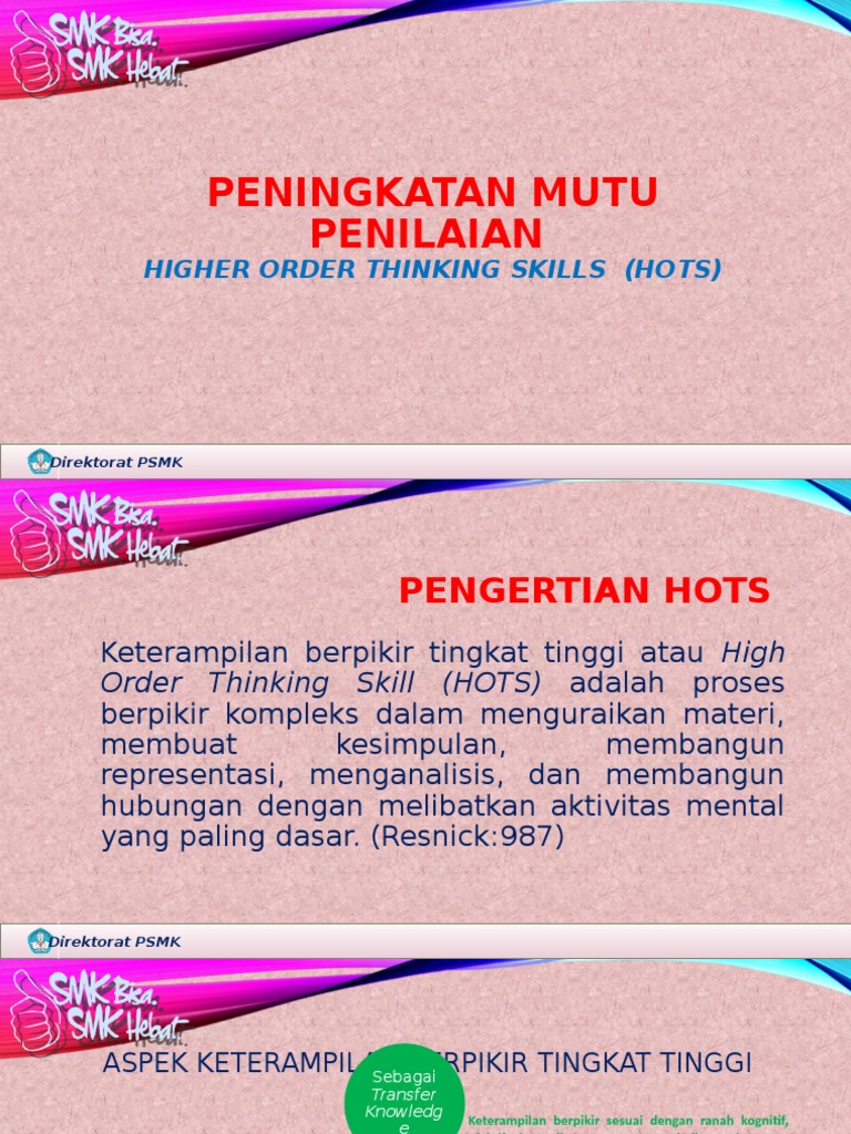 Peningkatan Keterampilan HOTS dalam Pendidikan | PDF
