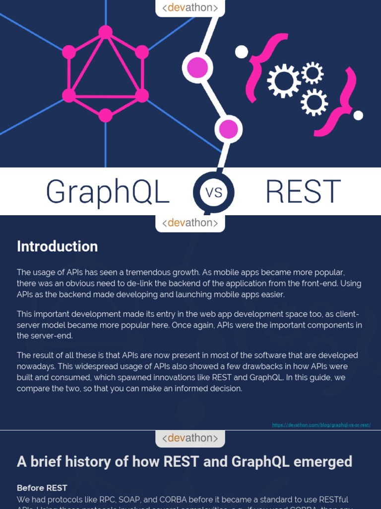 GraphQL Vs REST | PDF | Representational State Transfer | Application Programming Interface