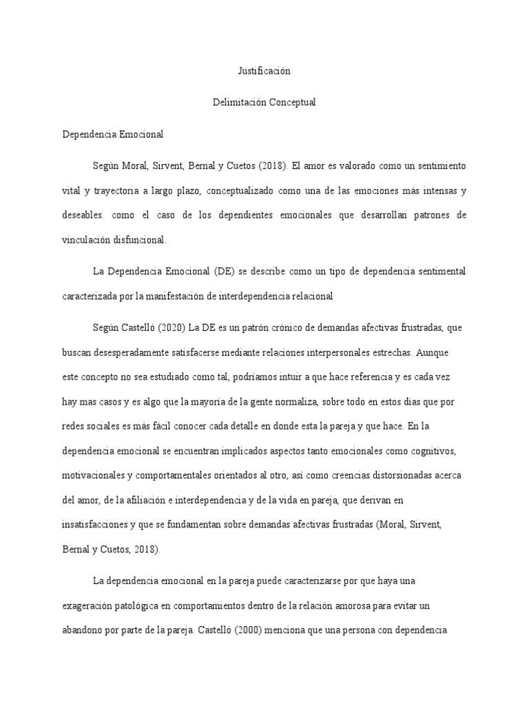 Instrumentos Dependencia Emocional | PDF | Las emociones | Moralidad