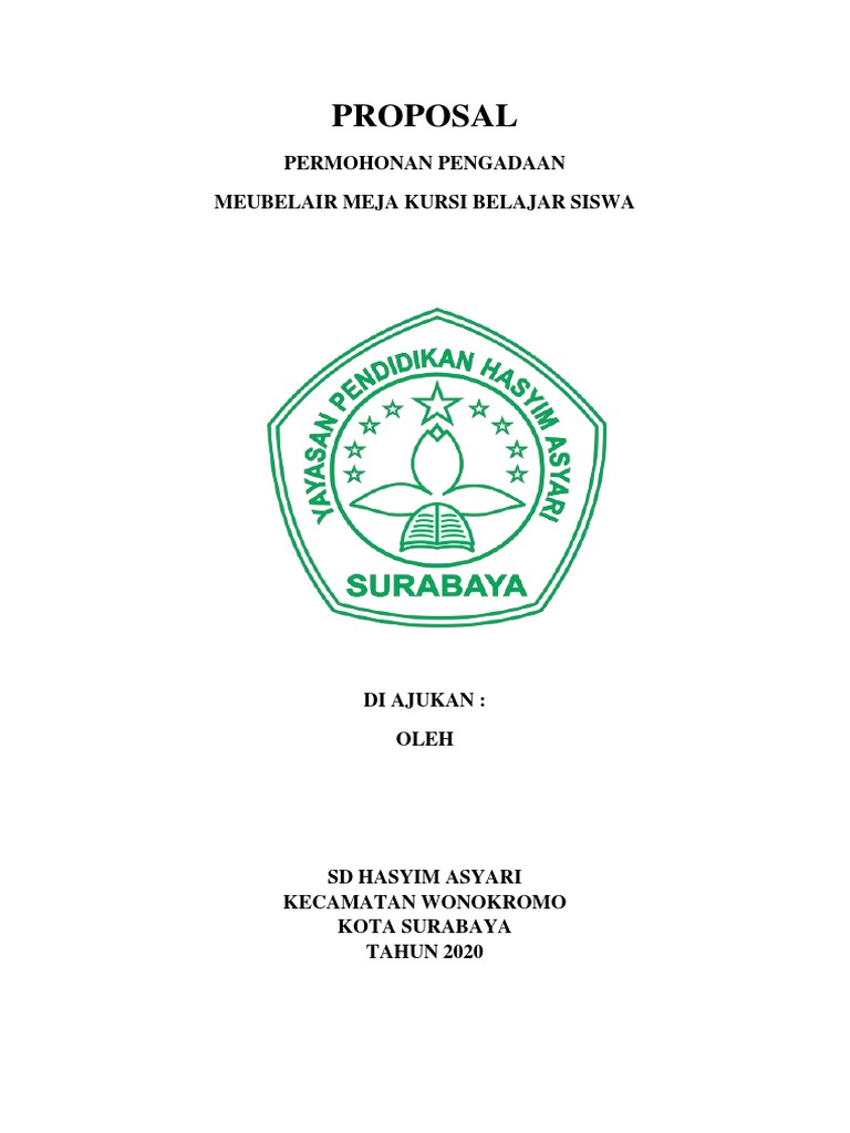 Proposal Bantuan Kursi Dan Bangku | PDF