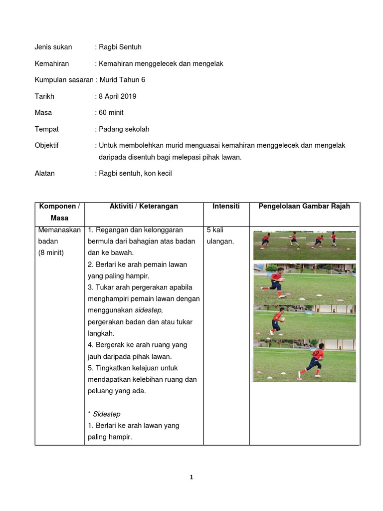 Rancangan Latihan Permainan | PDF