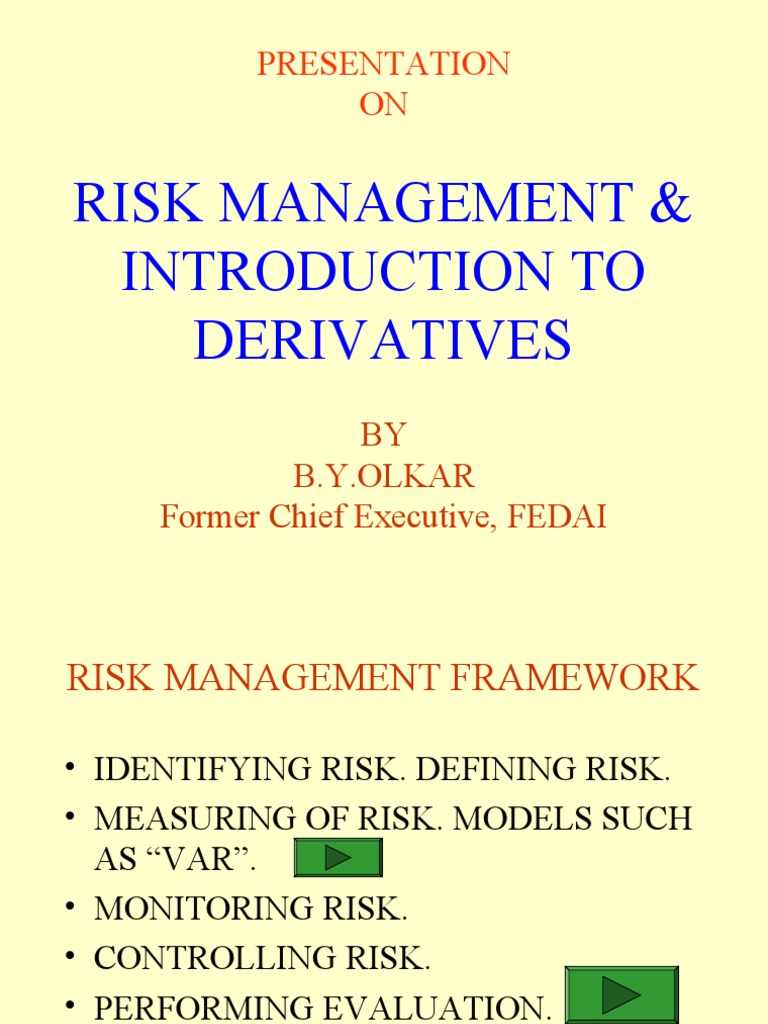 Risk Management and Introduction To Derivatives | PDF | Option (Finance ...