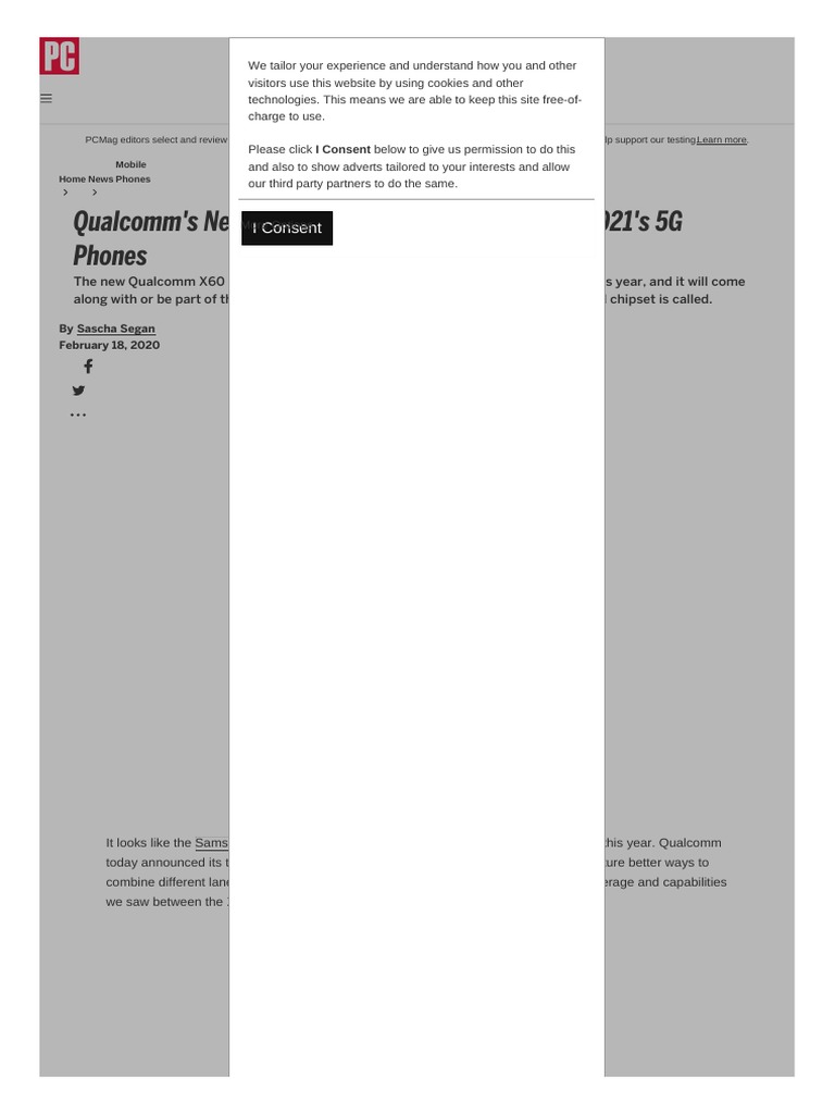 Qualcomm's New X60 Modem | PDF | T Mobile Us | 4 G