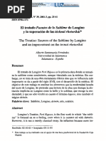 2.1 Lo Sublime Segun Longino | PDF