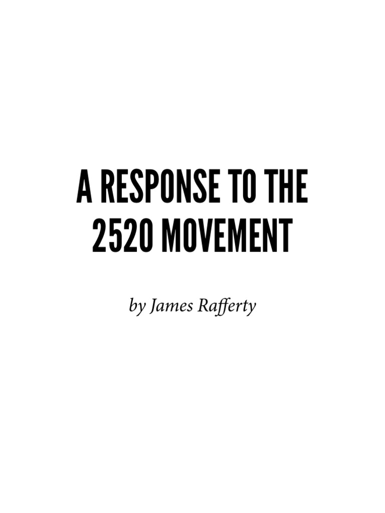 01 - James Rafferty - A Response To The 2520 Movement | PDF | Prophecy ...