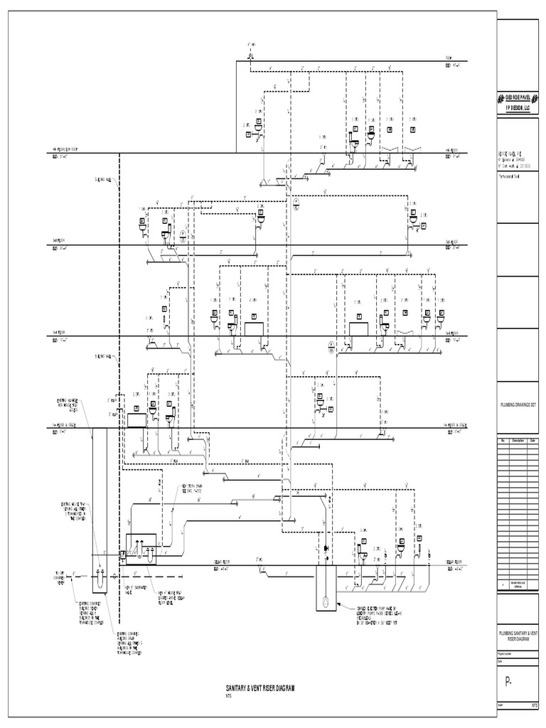 Plumbing Riser Diagrams Overview | PDF | Technical Drawing | Landscape ...