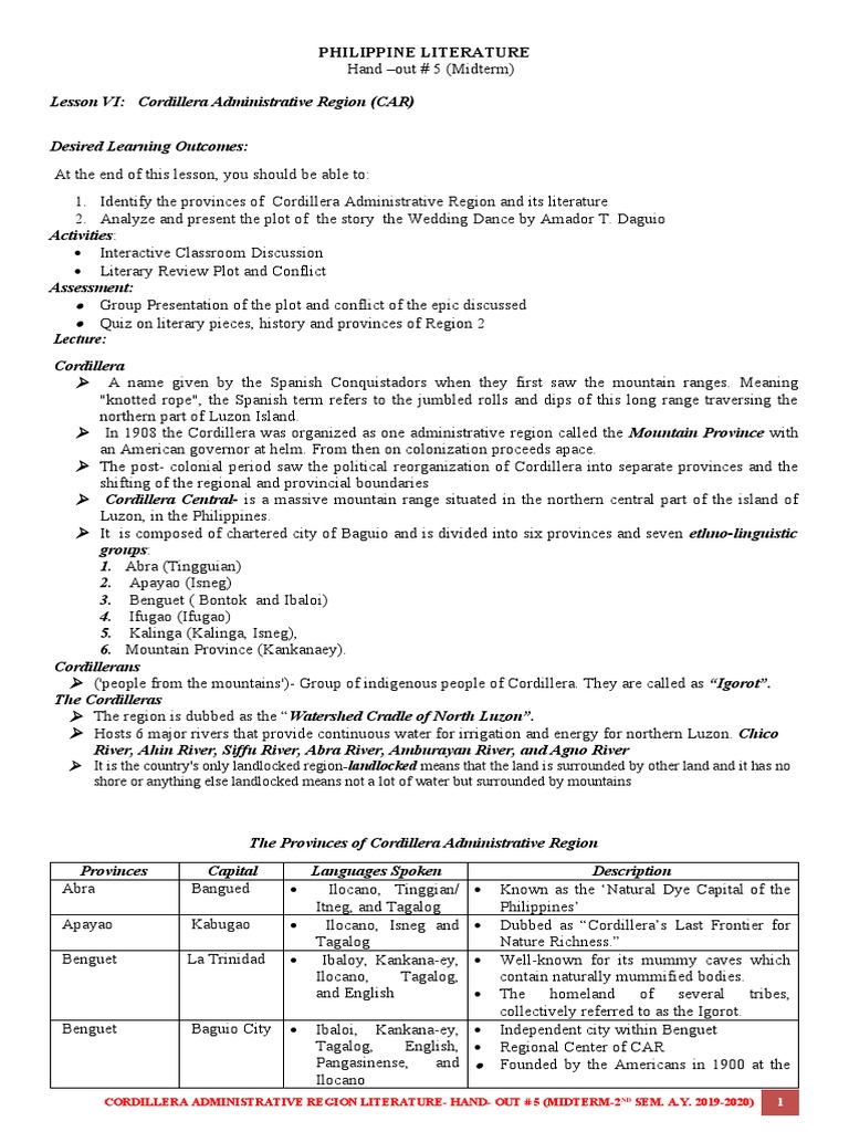 Literature of Car Region | PDF