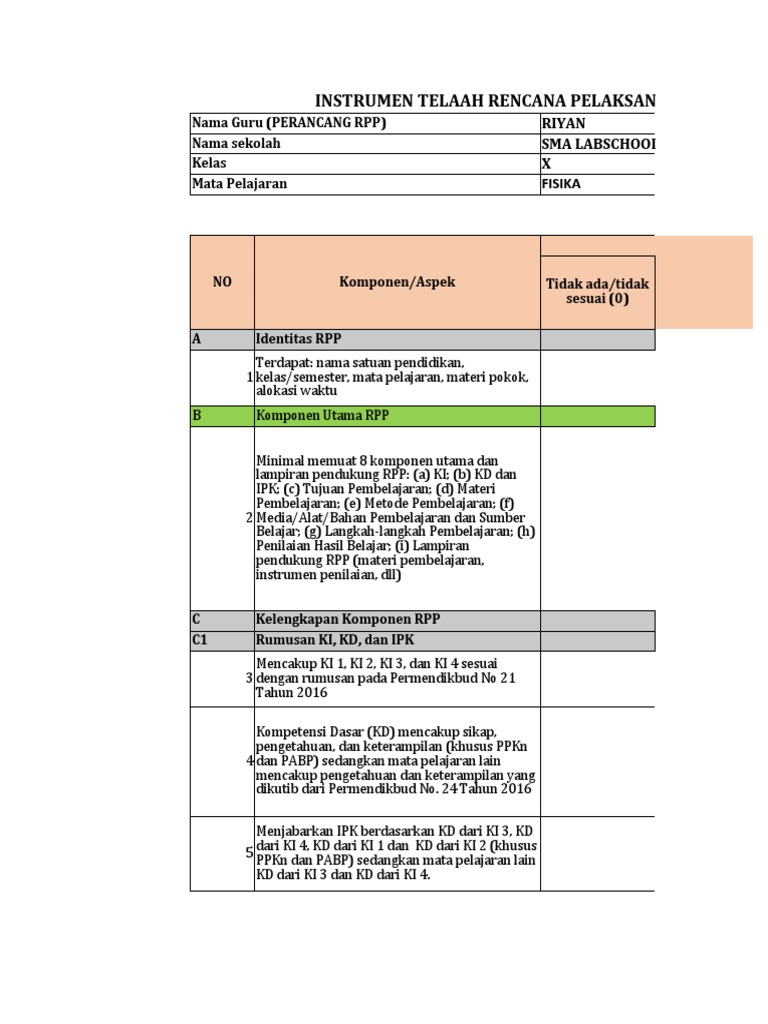 MODUL 2.3 Telaah RPP | PDF