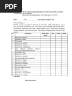 Instrumen Tingkat Kecemasan | PDF