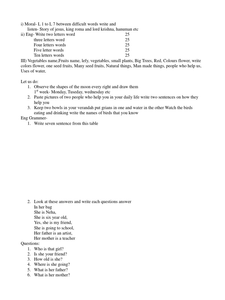 Diwali Homework | PDF