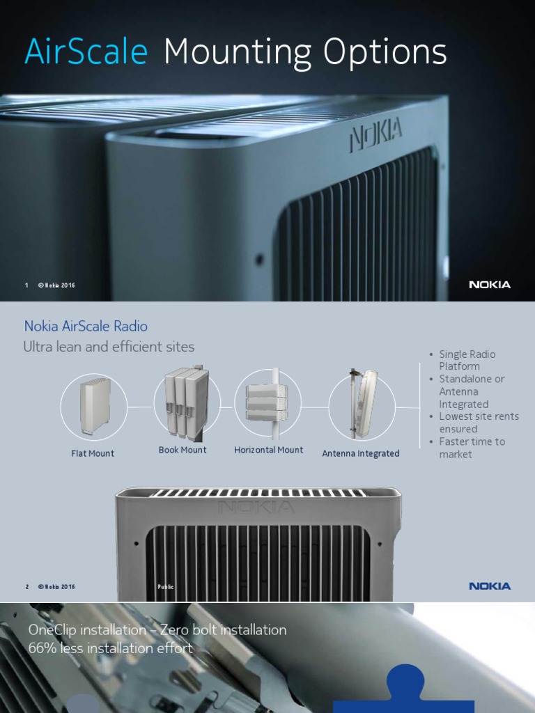 Nokia AirScale Mount Options v02 | PDF
