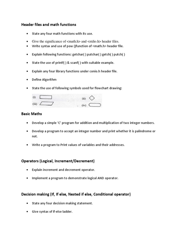 C Programming Question Bank For Engg Diploma | PDF | Subroutine ...