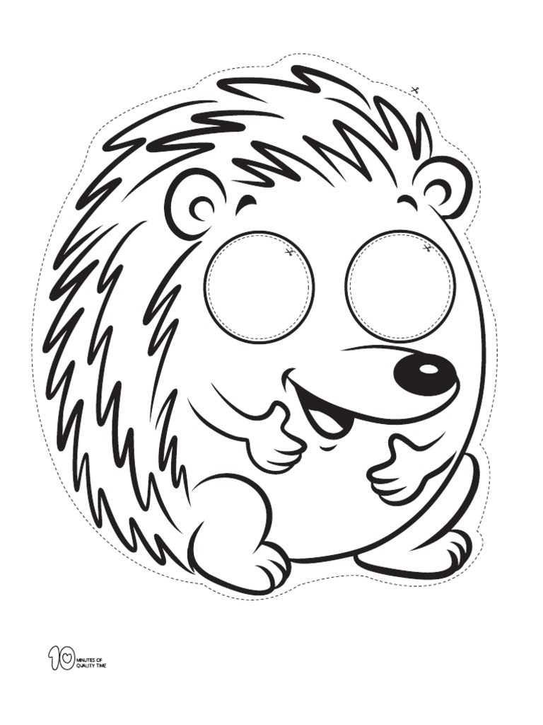 Printable Hedgehog Mask PDF | PDF