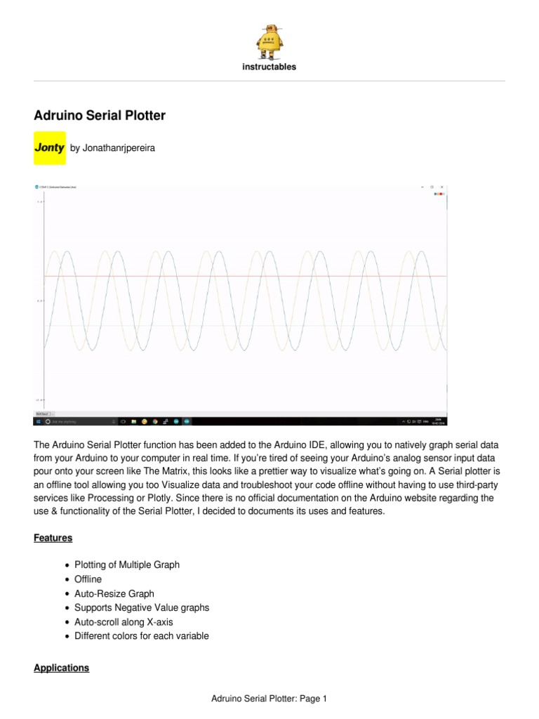 Ultimate Guide To Adruino Serial Plotter | Download Free PDF | Arduino ...