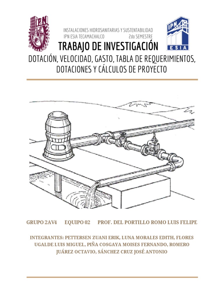 Dotación, Velocidad, Gasto, Tabla de Requerimientos, Dotaciones y ... Dotación, Velocidad, Gasto, Tabla de Requerimientos, Dotaciones y ...