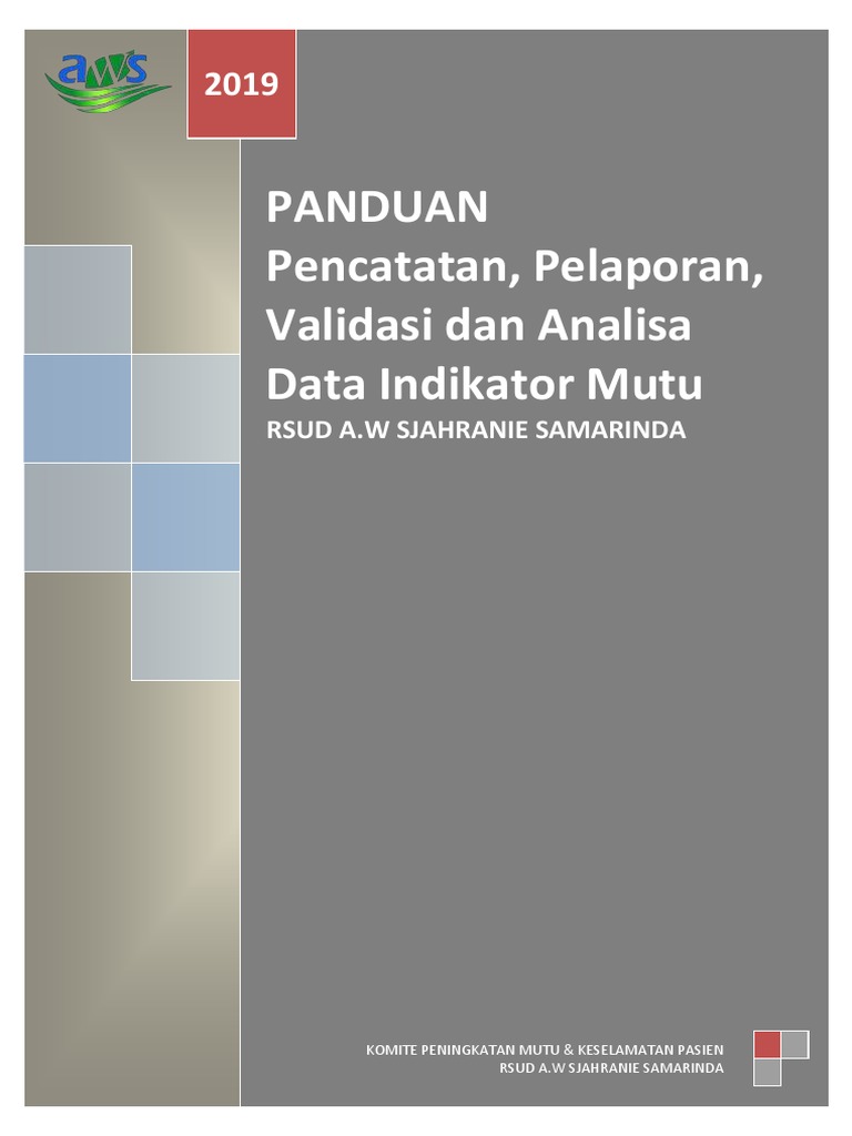 Panduan Pelaporan Validasi Analisa Indikator Mutu | PDF