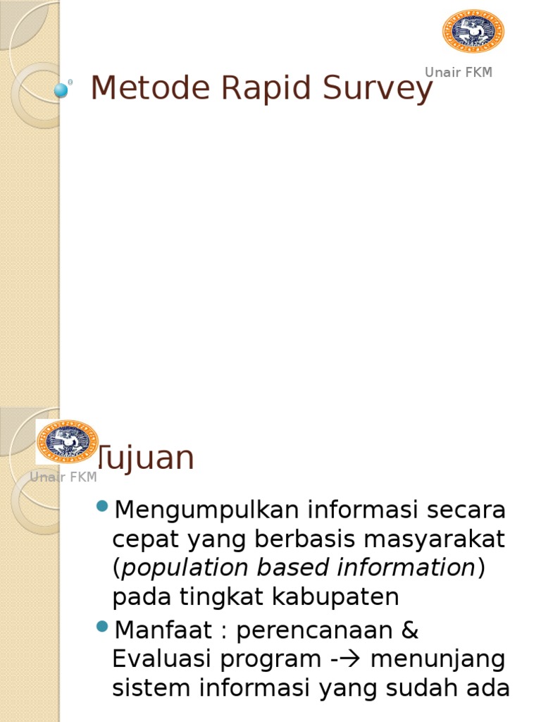 2015 Metode Rapid Survey | PDF