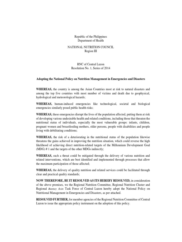 Guidelines for Local Nutrition Planning | PDF | Malnutrition ...