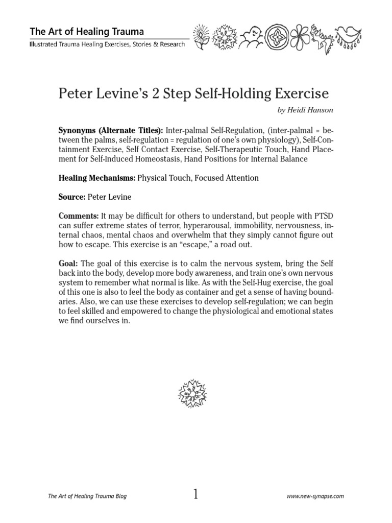 Self-Holding Exercise Levine | PDF | Emotional Self Regulation | Sleep