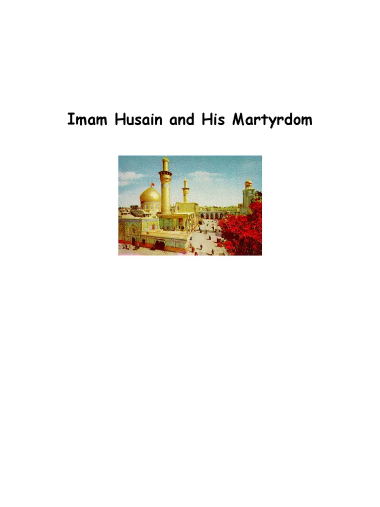 Imam Husain and His Martyrdom | PDF | Husayn Ibn Ali | Religion And Belief