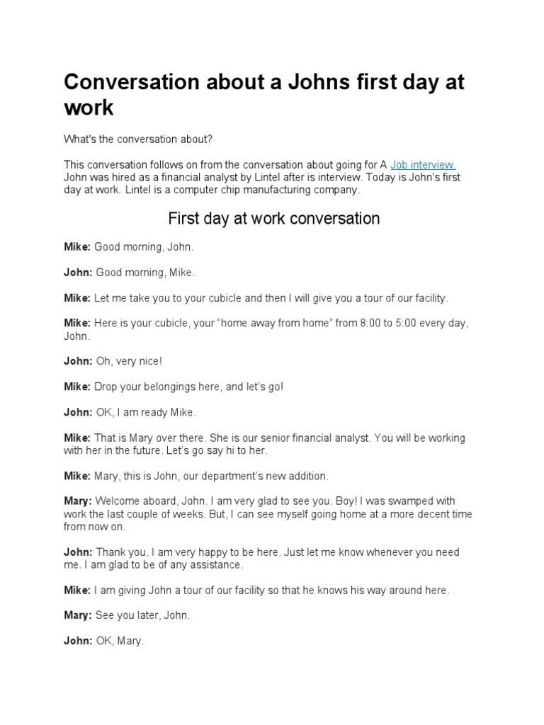 John's First Day at Lintel | PDF | Computing | Computing And ...