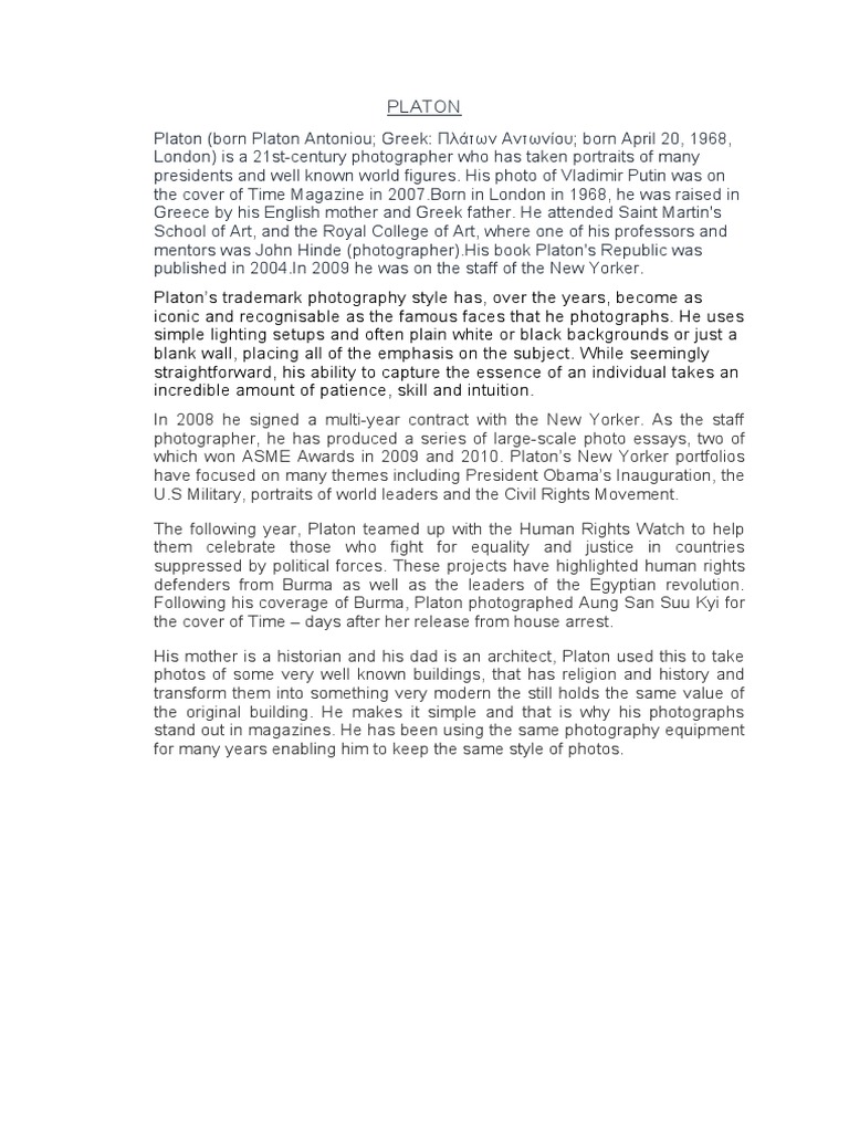 PLATON Photography | PDF