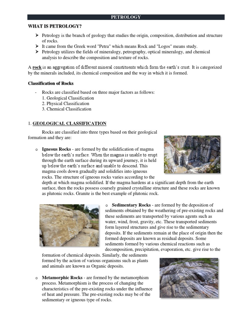 Lecture Petrology - Geocee2 | PDF | Rock (Geology) | Igneous Rock