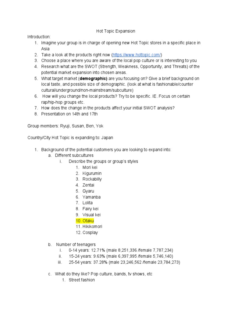 Group 4 - Hot Topic Presentation | PDF | Swot Analysis