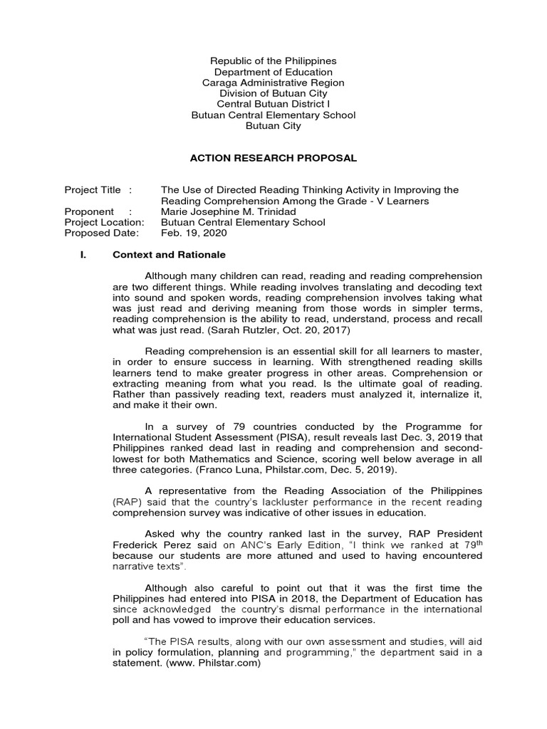 Action | PDF | Reading Comprehension | Cognition