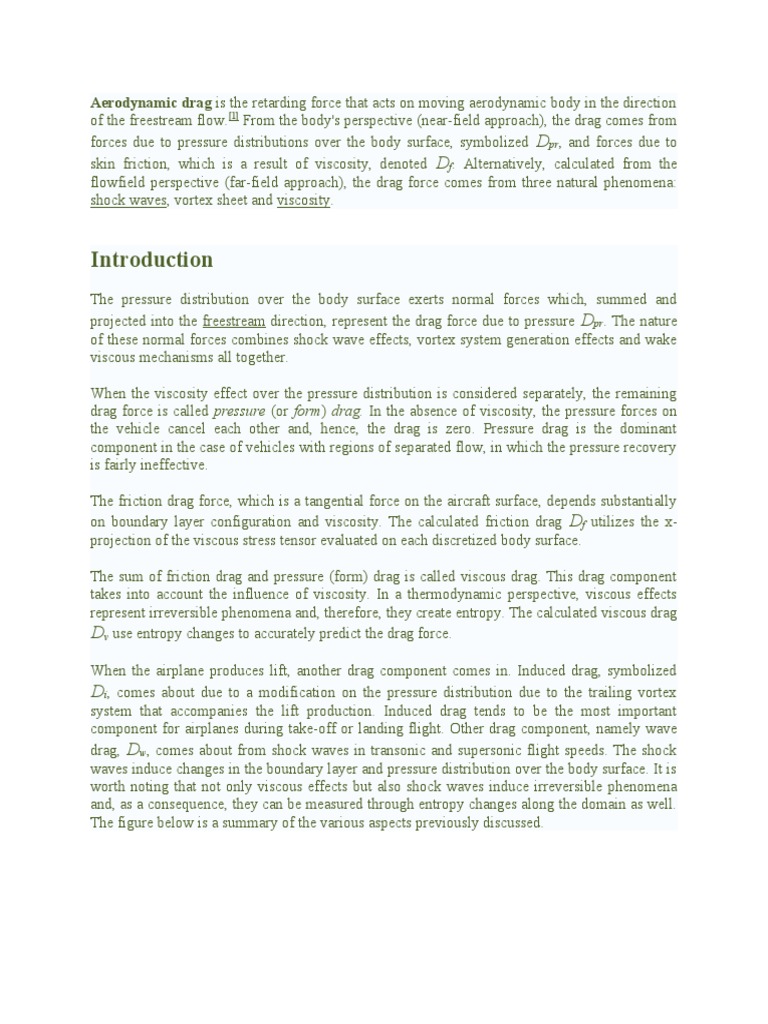 Aerodynamic Drag | PDF | Drag (Physics) | Gases