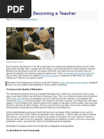 Teacher's Feature Story | PDF | Lesson Plan | Teachers