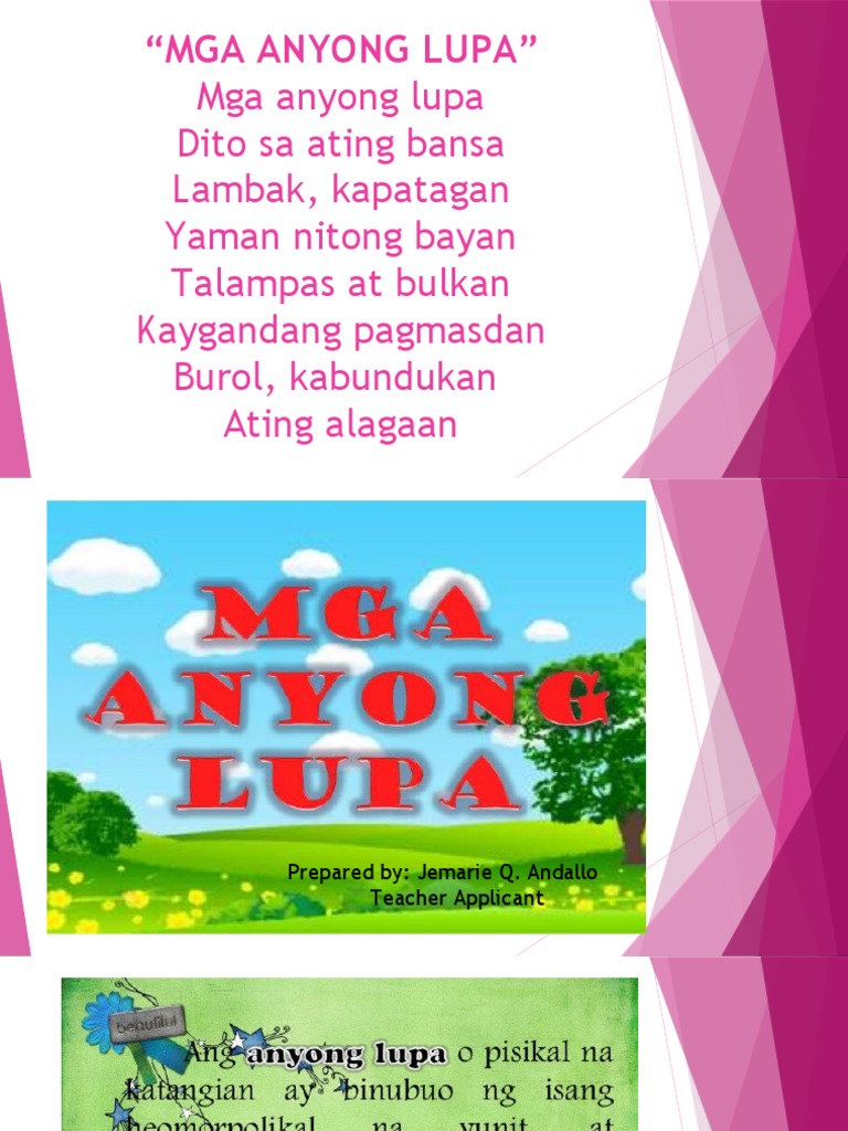 Yamang Lupa Powerpoint | PDF