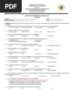 Filipino 8 Fourth Quarter Test | PDF