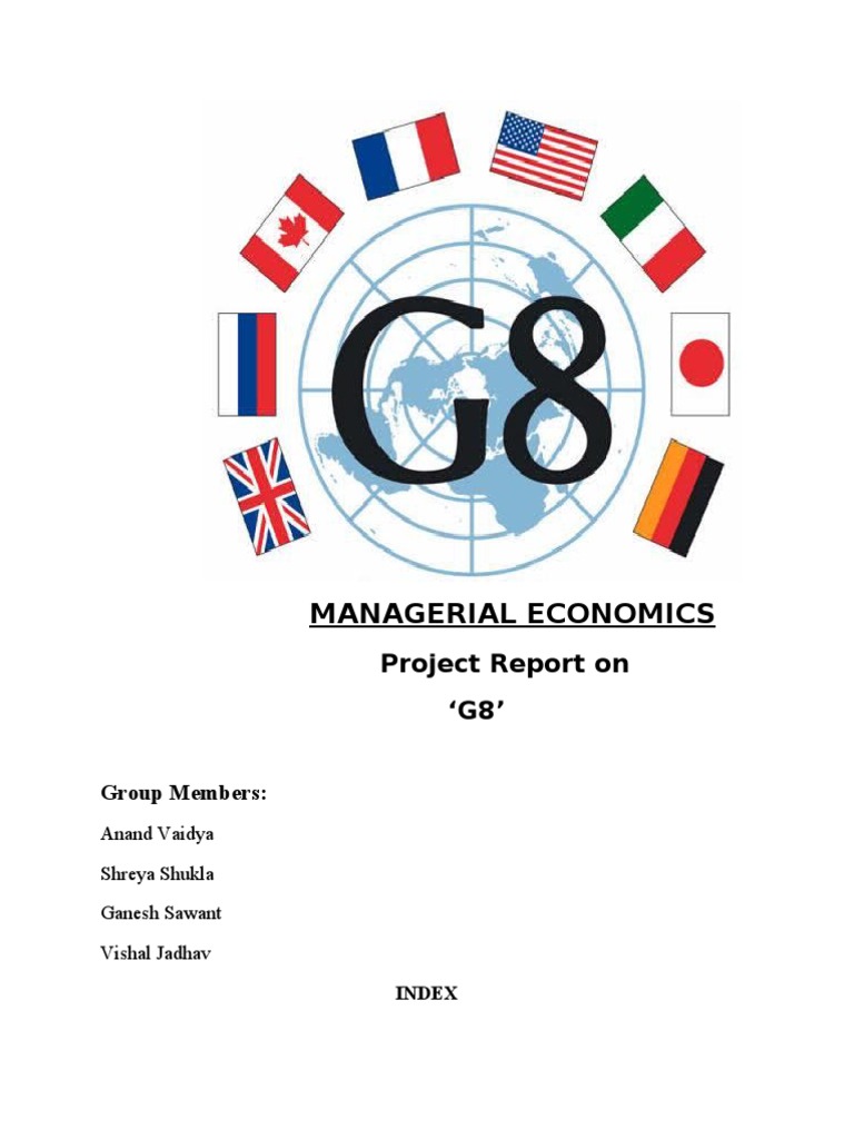 Managerial Economics: Project Report On G8' | Download Free PDF ...