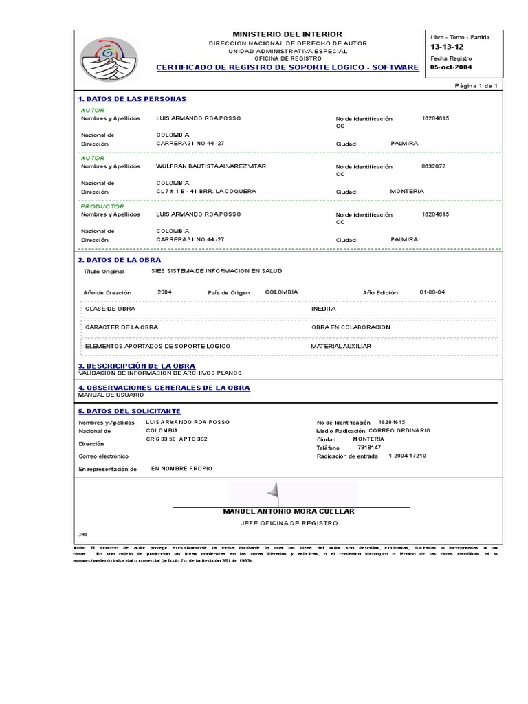 Dnda Documento | PDF | Derechos de autor | Autor