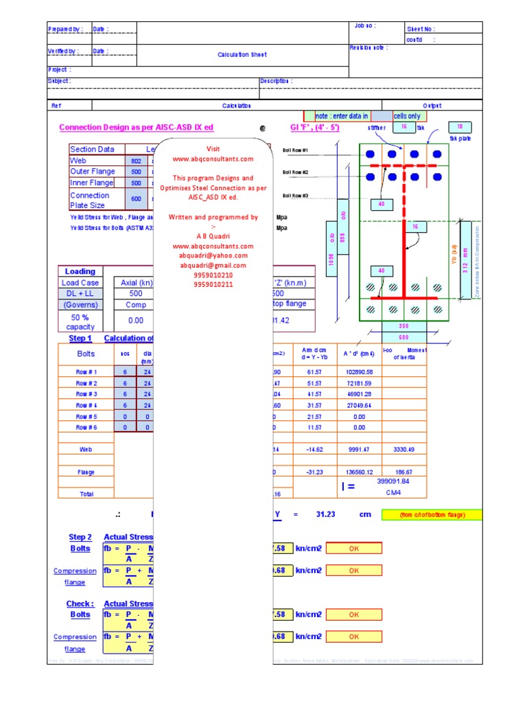 11 Steel Connection Design As Per AISC 23052014 | PDF | Materials ...