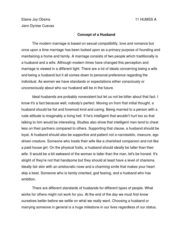 Defining the Ideal Husband: Characteristics, Traits and Qualities ...