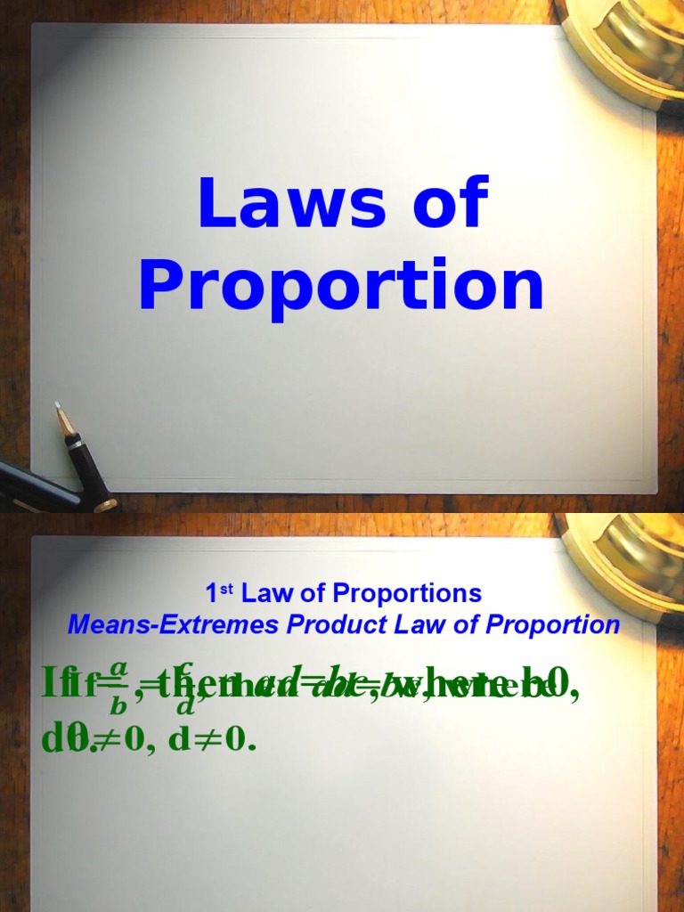 Laws of Proportions Explained | PDF | Teaching Methods & Materials | Law