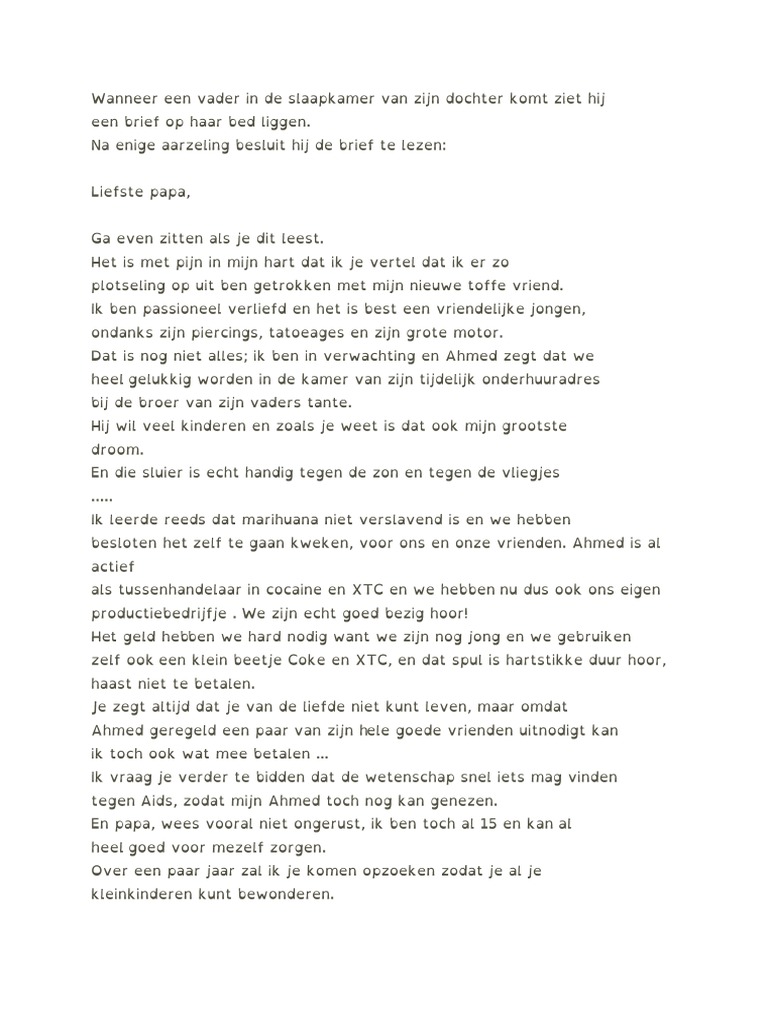 Brief Slecht Rapport | PDF