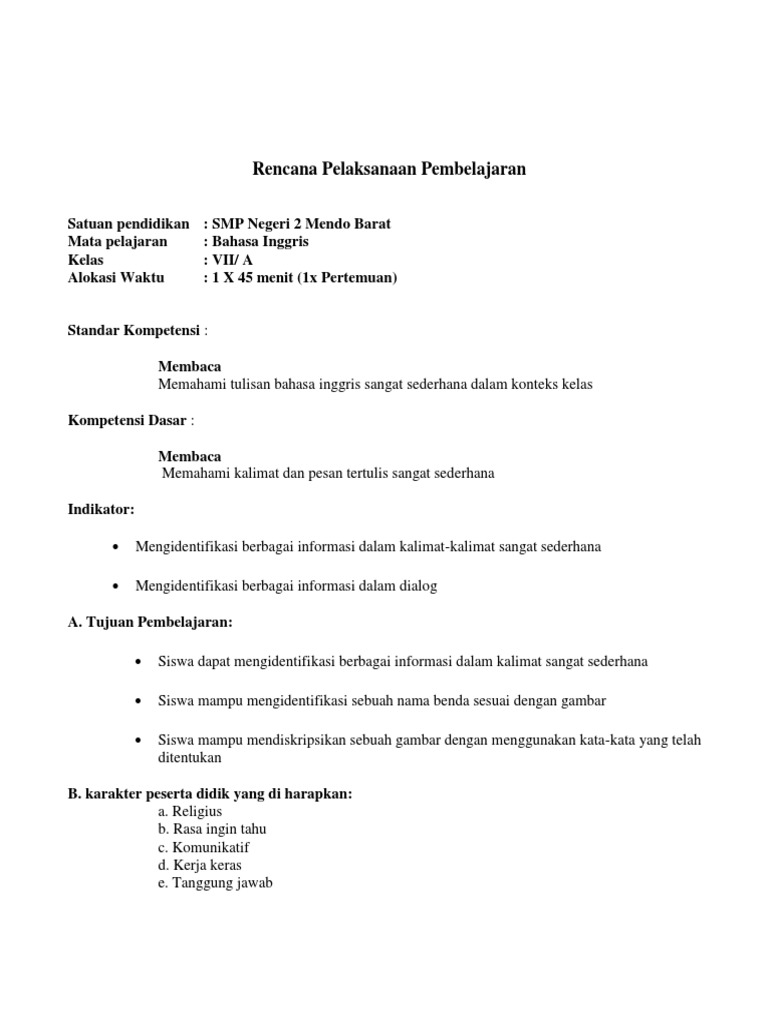 Metode TPR dalam Pembelajaran Bahasa Inggris | PDF | Karier & Perkembangan