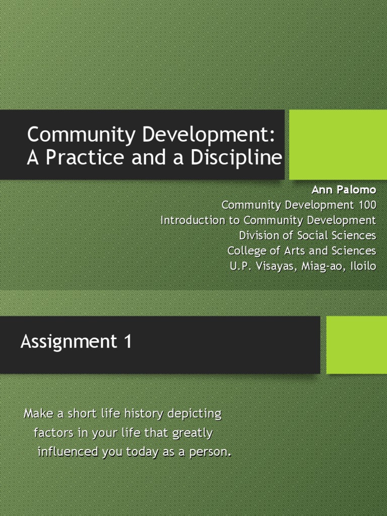CD A Practice & A Discipline | PDF | Community | Community Development