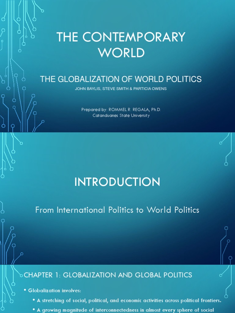 The Contemporary World Globalization of World Politics | PDF ...