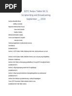 Filipino Radio Broadcasting Script | PDF