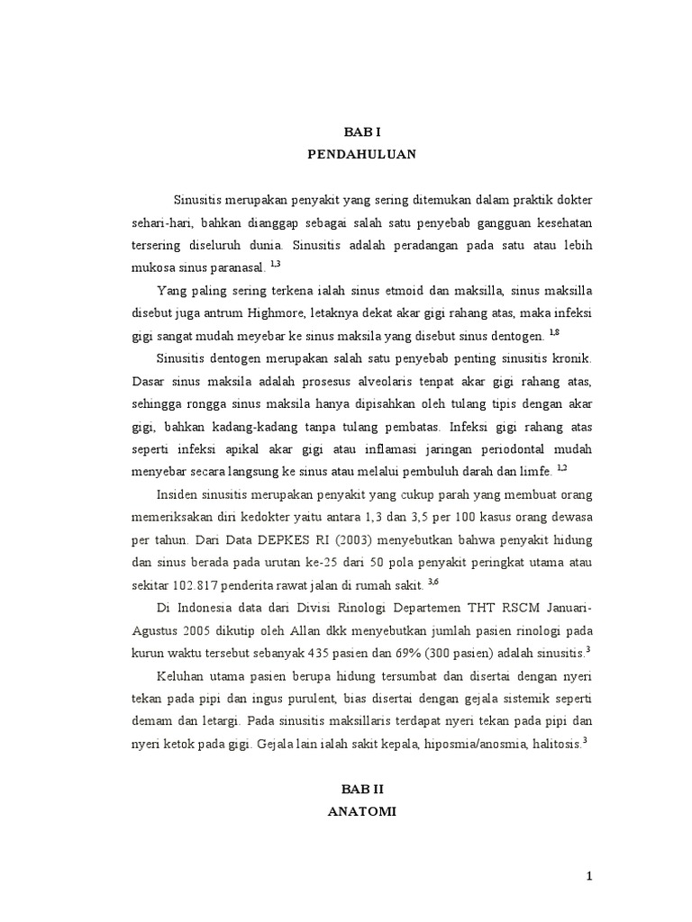 Sinusitis Maxillaris Dentogen | PDF