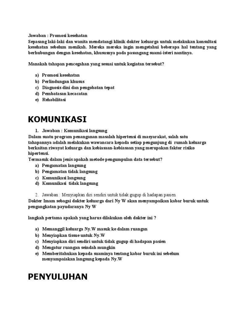 Soal Ikk (Kedok Blok) | PDF | Kesehatan Holistik | Sains & Matematika