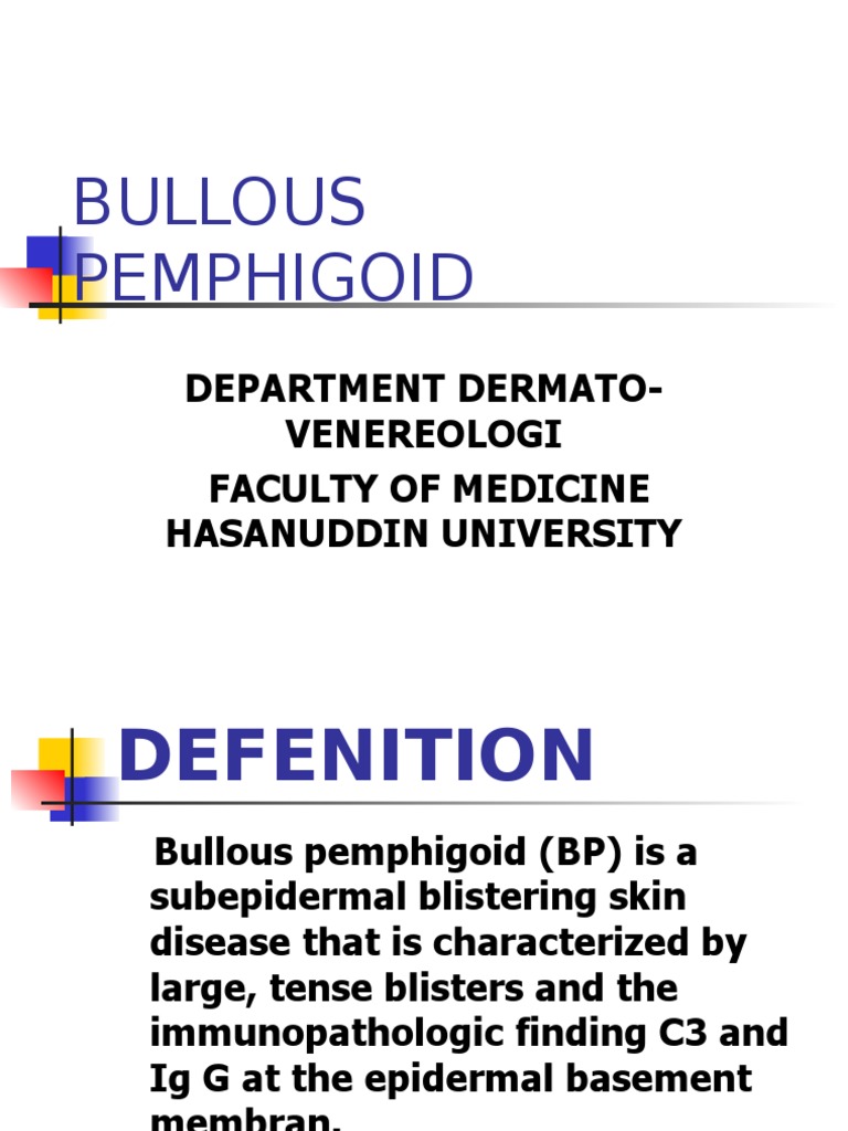 Overview of Bullous Pemphigoid | PDF | Autoimmune Disease | Epidemiology