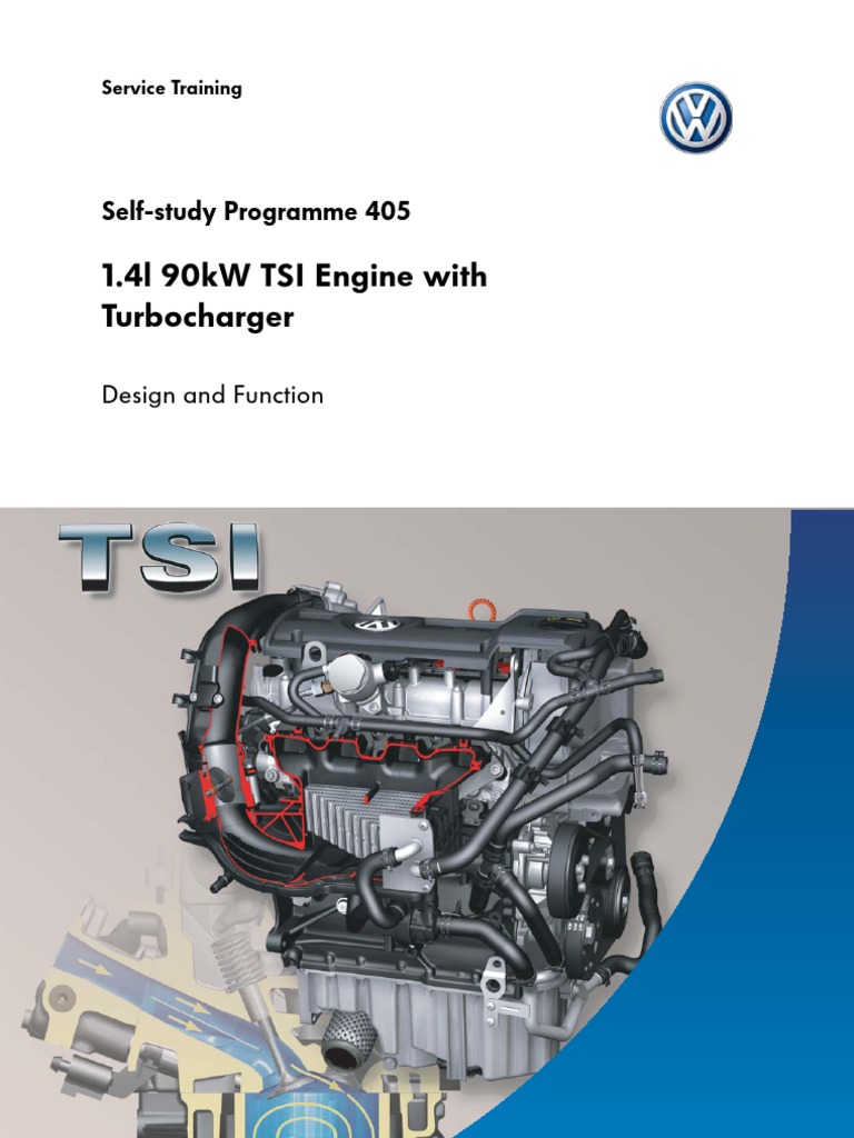 SSP 405 1.4l 90kW TSI Engine With Turbocharger | PDF | Turbocharger ...